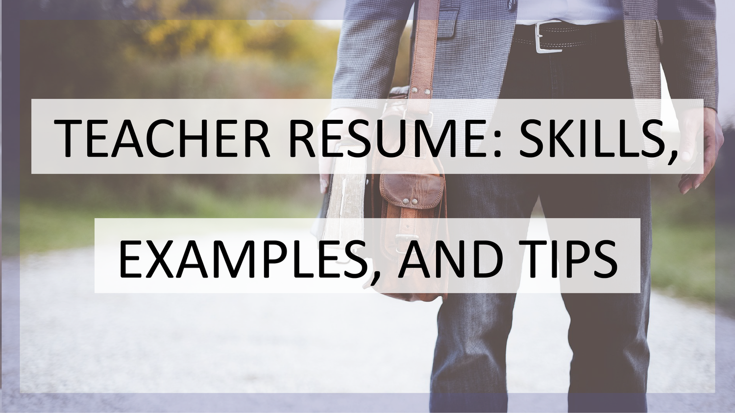 Teacher Resume : Examples, Skills, and Writing Tips (FREE TEMPLATE ...