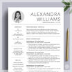 Free Resume Template with Headshot Photo and Cover Letter – The Art of ...