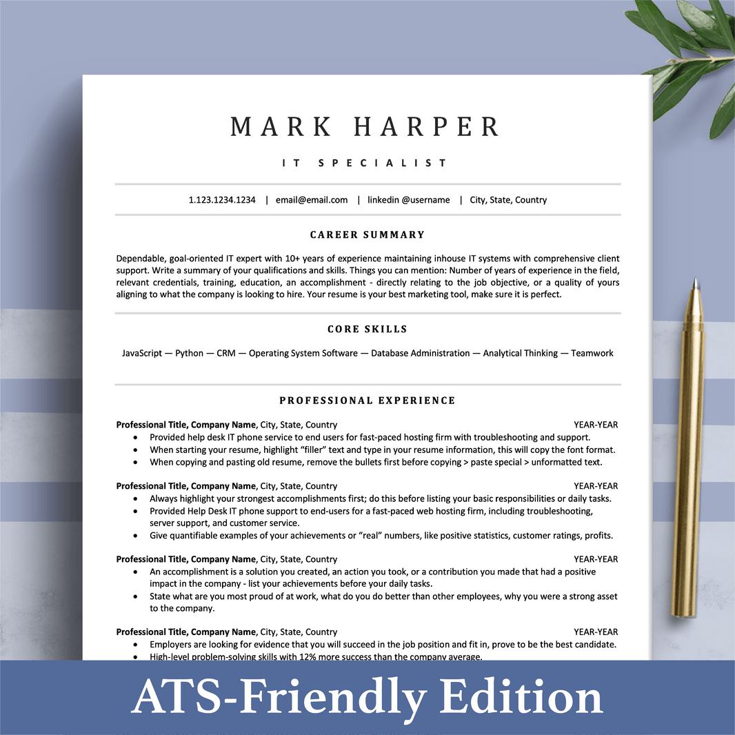 Best ATS-Compatible Resume Templates in 2026 – The Art of Resume
