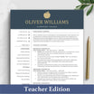 Teacher Resume Design | Educator Resume | Teaching CV Template – The ...