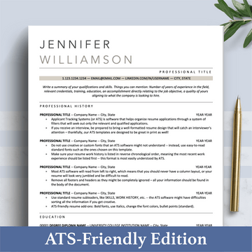 Best ATS-Compatible Resume Templates in 2024 – The Art of Resume