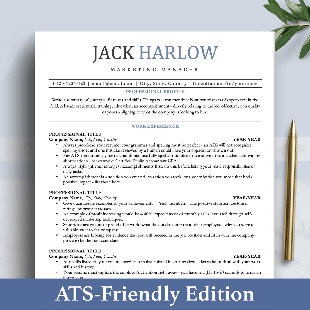 Best ATS-Compatible Resume Templates in 2026 – The Art of Resume