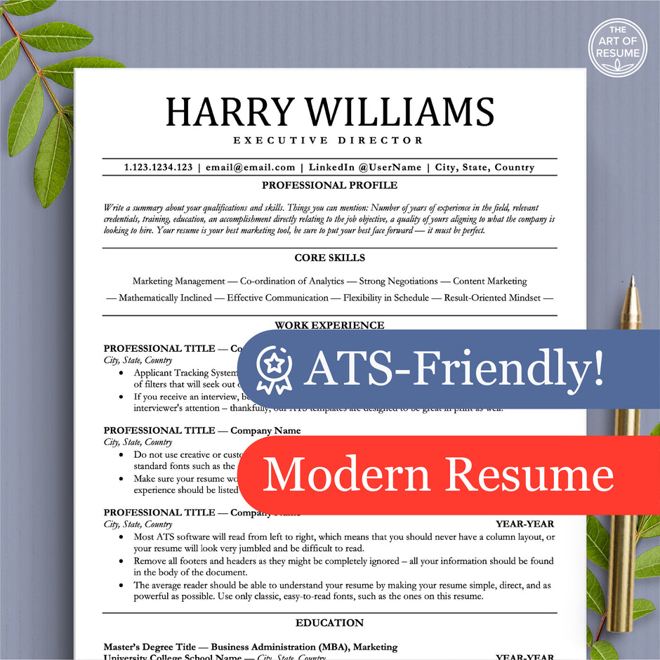 Best ATS-Compatible Resume Templates in 2026 – The Art of Resume