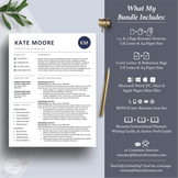 Professional Navy Blue Resume Template Design | Free Cover Letter – The ...