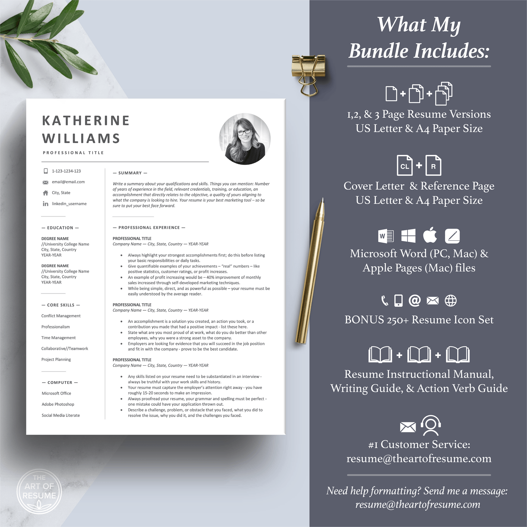 Resume with Photo | Professional Resume with Picture – The Art of Resume