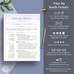 Pink Resume Template Design | CV with Cover Letter – The Art of Resume