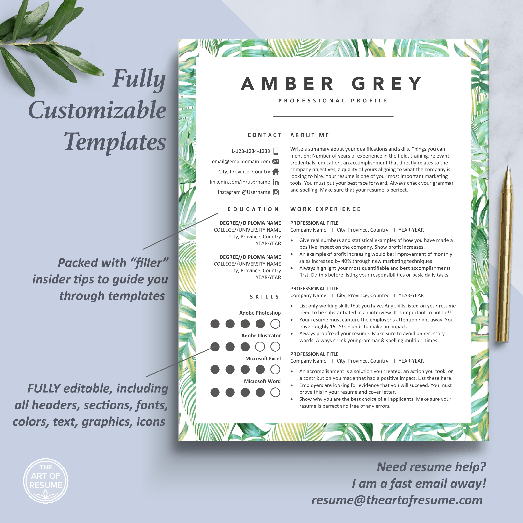 Creative CV Templates - Modern Resume Template - Resume Templates – The ...