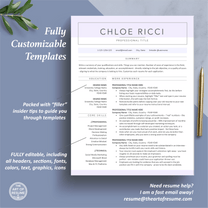 Pink Resume Template Design | CV with Cover Letter – The Art of Resume