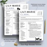 Veterinarian Resume Template | Animal Caretaker Resume – The Art of Resume