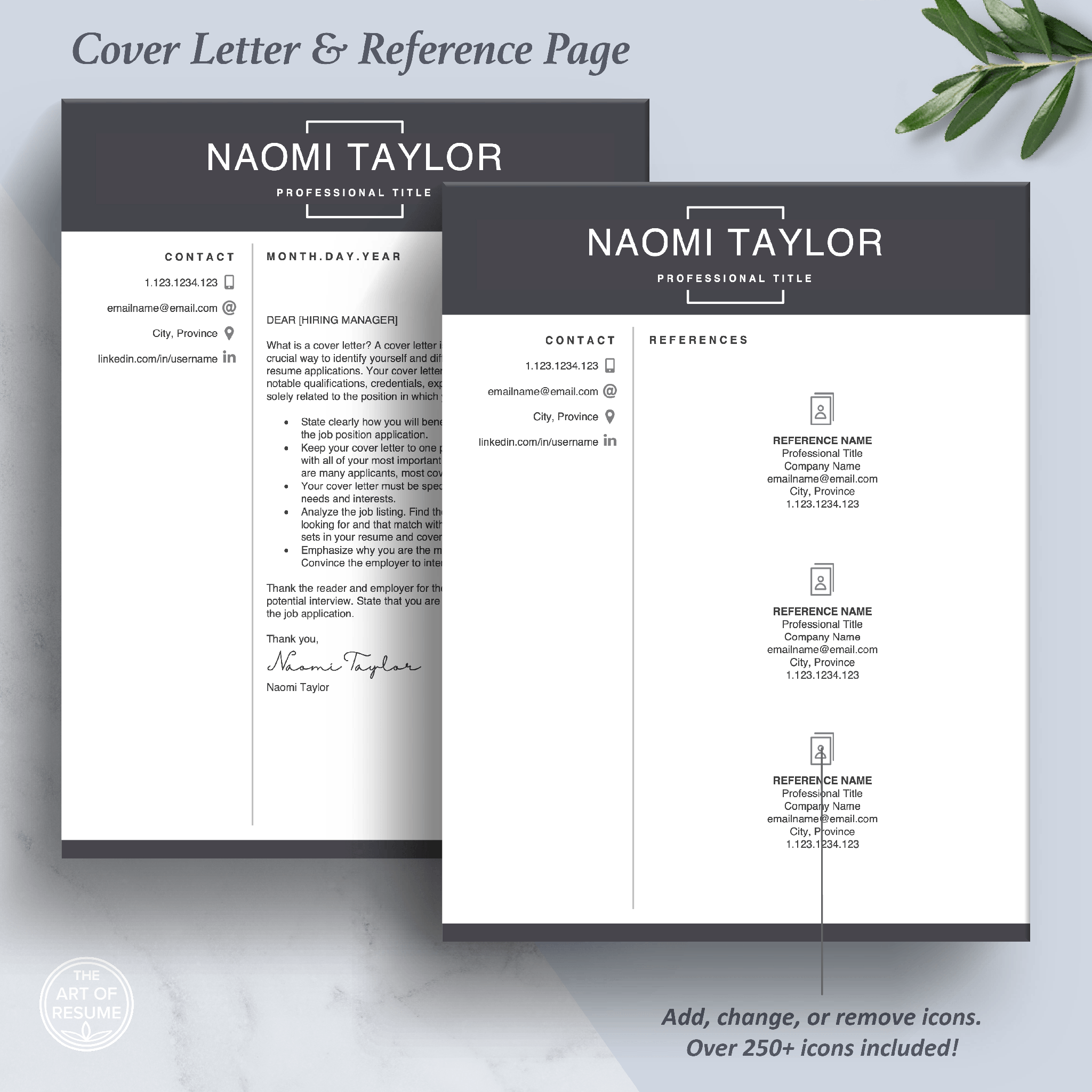 Professional Resume Template | Free Resume Writing Guide Included – The ...