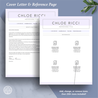 Pink Resume Template Design | CV with Cover Letter – The Art of Resume