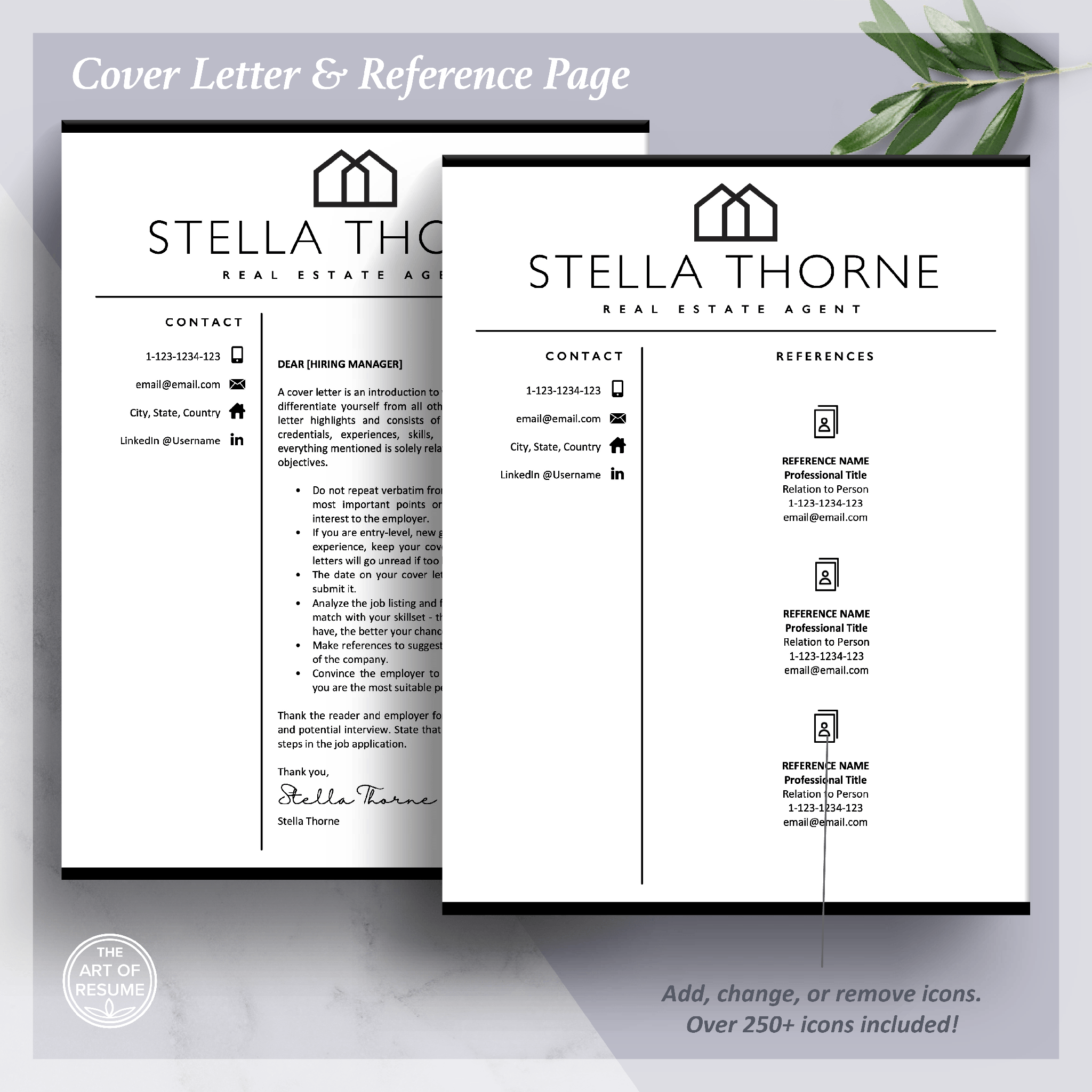 Realtor Resume Template | Realtor CV | Real Estate Agent Resume – The ...