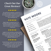 Professional Navy Blue Resume Template Design | Free Cover Letter – The ...